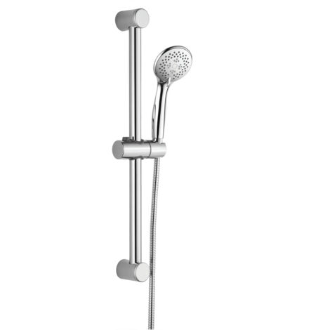 Signature Round Shower Slide Rail Kit with Three Function Handset - Chrome