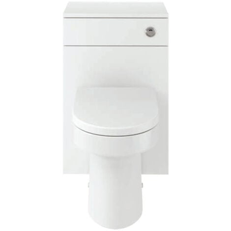Signature Skyline Back to Wall WC Toilet Unit 500mm Wide - White Gloss