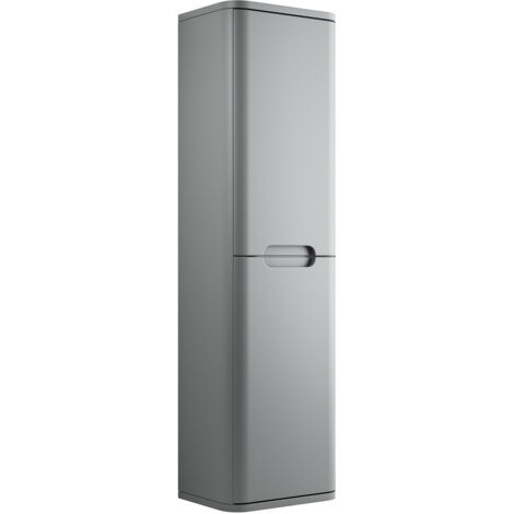 Signature Randers Wall Hung 2-Door Tall Unit 350mm Wide - Matt Grey