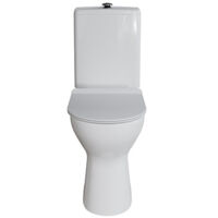 AKW Livenza Plus Close Coupled Toilet with Raised Push Button Cistern ...