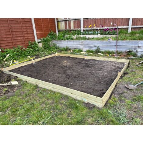 INSTALLED - 10m x 10m (32.81ft x 32.81ft) Concrete Base / Pad / Shed ...
