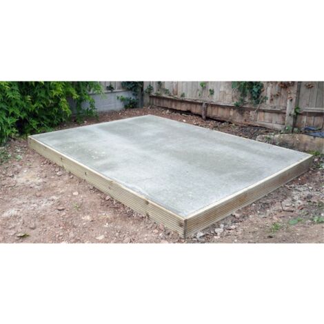 INSTALLED - 10ft x 8ft (3.05m x 2.44m) Concrete Base / Pad / Shed Base ...
