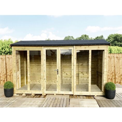 10 x 12 REVERSE Pressure Treated Tongue & Groove Apex Summerhouse ...