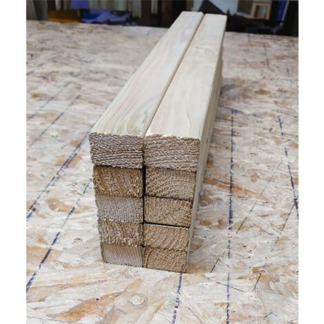 PACK OF 10 - Deluxe 44mm Pressure Treated Timber Tongue Framing - 2.4m ...