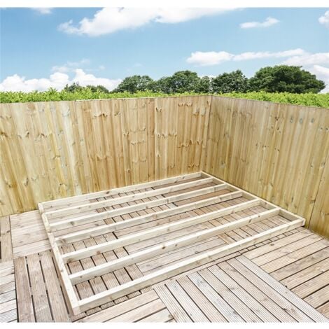 16 x 16 (4.9m x 4.9m) Pressure Treated Timber Base (C16 Graded Timber ...