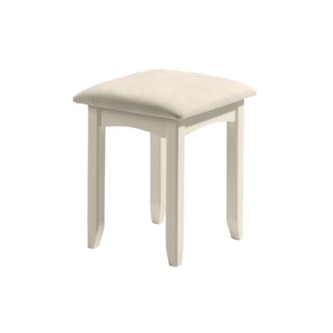 Stone White Lacquered Dressing Stool