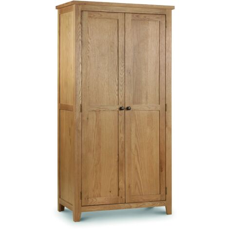 Stylish White Oak Wardrobe - 2 Doors