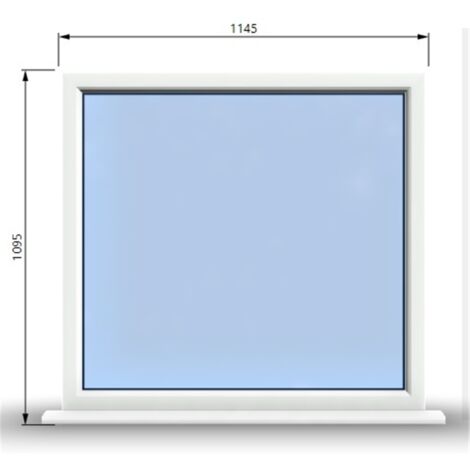 1145mm (W) x 1095mm (H) PVCu StormProof Window - 1 Non Opening Window ...