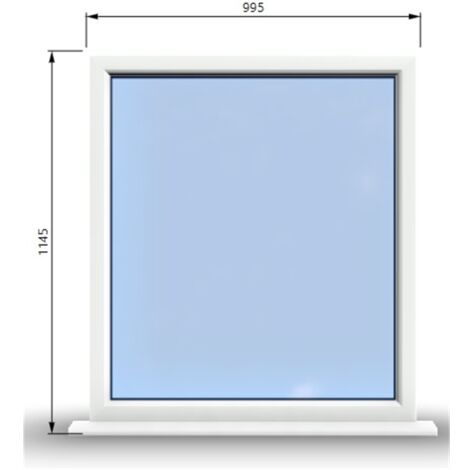 995mm (W) x 1145mm (H) PVCu StormProof Window - 1 Non Opening Window ...