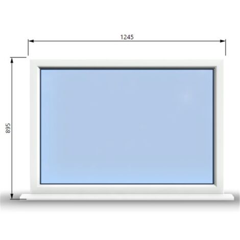 1245mm (W) x 895mm (H) PVCu StormProof Window - 1 Non Opening Window ...
