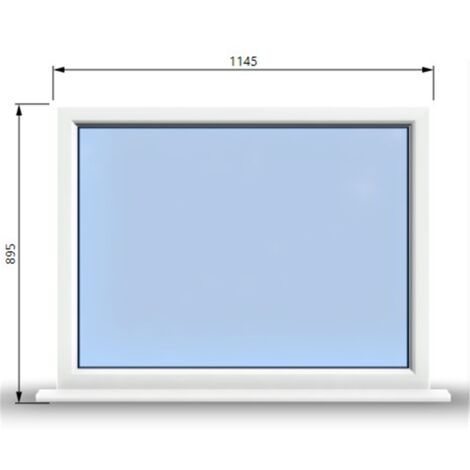 1145mm (W) x 895mm (H) PVCu StormProof Window - 1 Non Opening Window ...