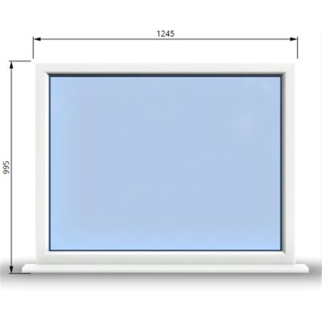1245mm (W) x 995mm (H) PVCu StormProof Window - 1 Non Opening Window ...