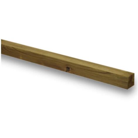 PACK OF 10 (Total 10 Units) - 47mm x 50mm (45mm x 45mm Finish)(2x2") Green Pressure Treated ...