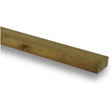 PACK OF 10 (Total 10 Units) - 47mm x 75mm (45mm x 70mm Finish)(3x2") C16 Green Pressure Treated ...