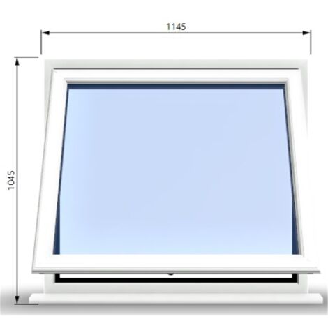 1145mm (W) x 1045mm (H) PVCu StormProof Window - 1 Opening Window- 70mm ...