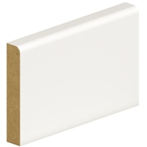 PACK OF 5 (Total 5 Units) - 18mm Thick Primed MDF Pencil Round One Edge ...