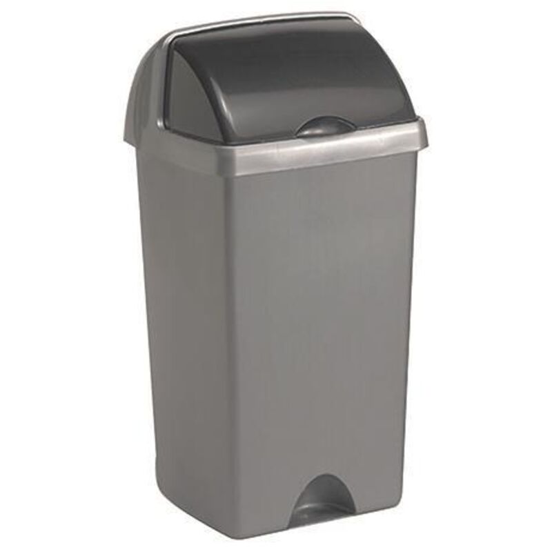Addis Roll Top Bin 50L Metallic