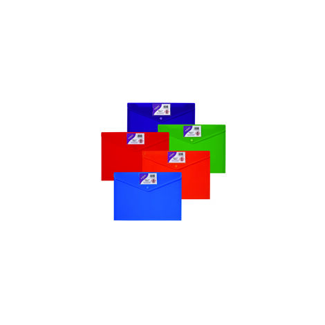 Snopake Polyfile ID Rainbow A4 Pk5