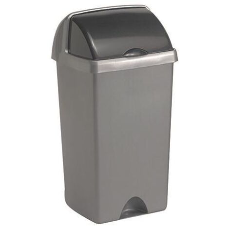 Addis Roll Top Bin 50L Metallic