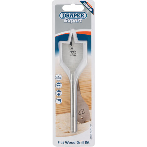 Draper 32.0MM FLAT WOOD BIT 41787 Metric Flat Wood Bits