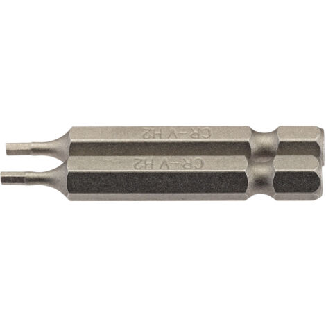 Draper 2PC 50MM 2.0MM HEX S/D BIT 64244 1/4" hex. Hexagonal E Shank ...