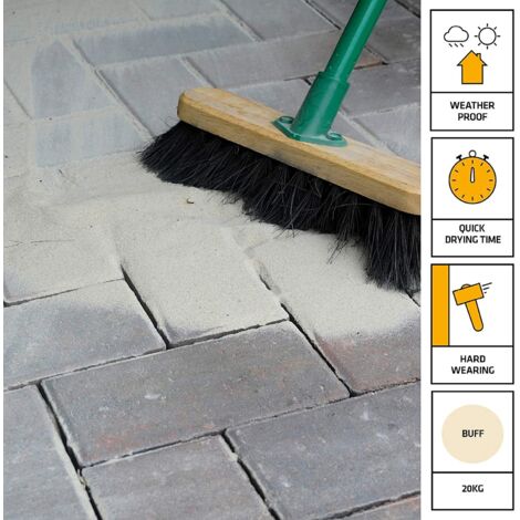 Sika Setting Sand & Narrow Paving Joint Filler, Buff, 20 kg Jointing ...
