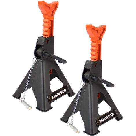 Bahco BH33000 Axle Stands 3 Ton Pair 425 x 288mm Car Van Garage ...