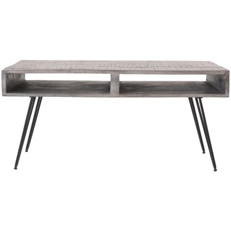 WOMO-DESIGN Table Basse avec 2 Tiroirs - 100 x 50 x 49 cm - Plateau en ...