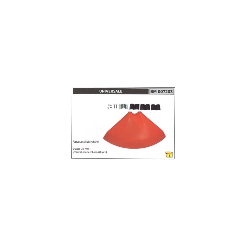 Parasassi standard UNIVERSALE per decespugliatore asta Ø 32mm riduzione ...