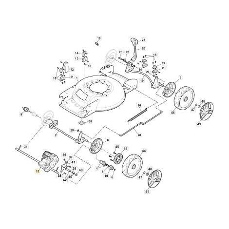 TRASMISSIONE EL.GT-ME 512 36V BLDC MCS47 ORIGINALE STIGA - 181003130/0