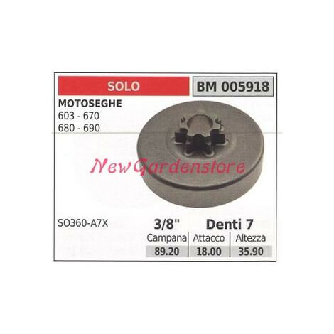 Pignone SOLO motore motosega 603 670 680 690 3/8' denti 7 005918