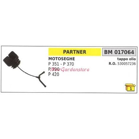 Tappo serbatoio olio motore PARTNER motosega P 351 370 390 420 017064