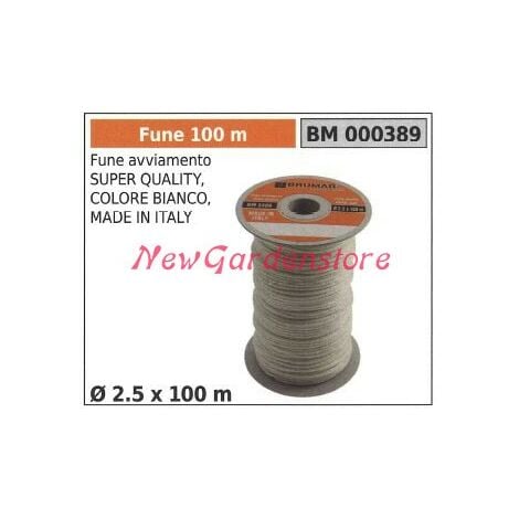 Fune avviamento super quality colore bianco Ø 2.5 x 100m 000389