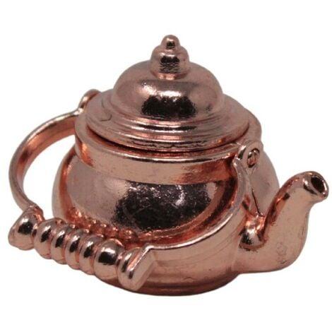 Teiera in Metallo color Rame Miniature per Presepe 86758