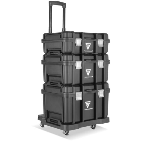 STAHLWERK Carrello portautensili mobile 3 cassette di sistema Manico ...