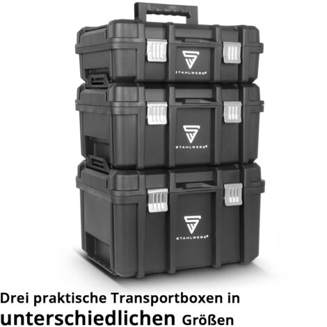 STAHLWERK Carrello portautensili mobile 3 cassette di sistema Manico ...