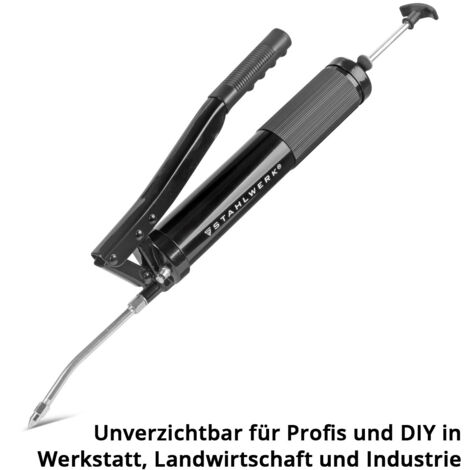 STAHLWERK Pistola de engrasar manual 600 ml 550 bar Pistola de engrasar ...