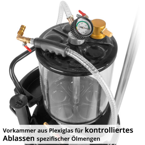 Extractor de aceite STAHLWERK Extractor de aceite de 80 litros con aire comprimido Contenedor de ...