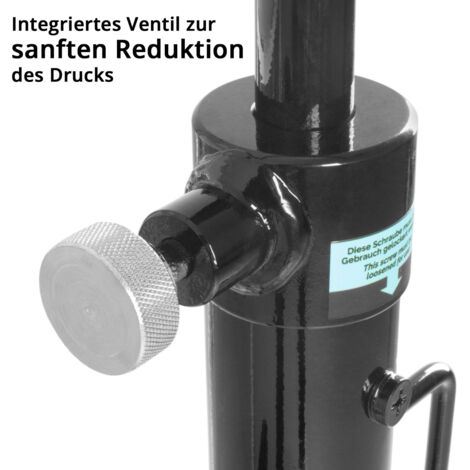 STAHLWERK Gato hidráulico de engranajes TJ-500 ST con capacidad de ...