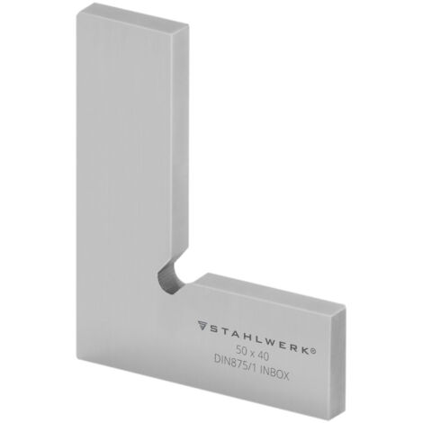 STAHLWERK Ángulo plano 90° 50 x 40 mm DIN 875 1