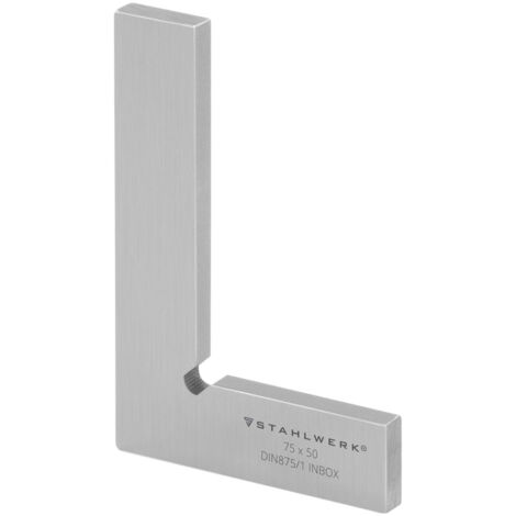 STAHLWERK Ángulo plano 90° 75 x 50 mm DIN 875/1