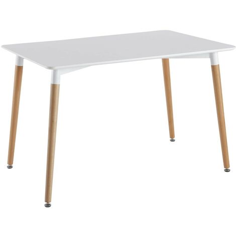 Table De Repas Blanche Home Deco Factory