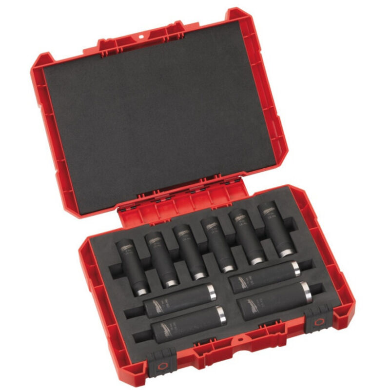 MILWAUKEE Coffret 10 douilles 1/2'' Shockwave - 4932480457