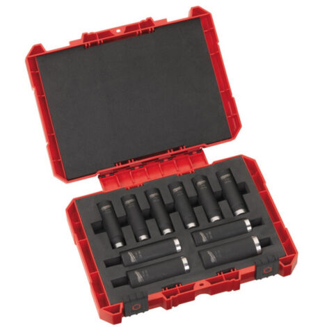 MILWAUKEE Coffret 10 douilles 1/2'' Shockwave - 4932480457