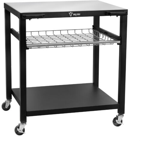 BBQ-Toro Chariot de barbecue 80 x 65,5 x 86,5 cm, noir Table avec ...