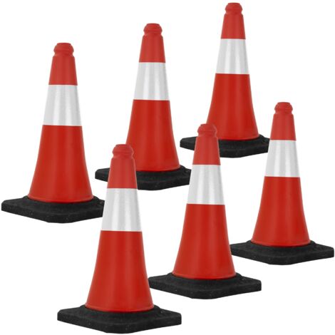 ECD Germany Set 6x Coni Stradali Segnaletici per il Traffico da 51 cm ...