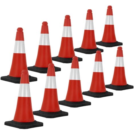 ECD Germany Set 10x Coni Stradali Segnaletici per il Traffico da 51 cm ...