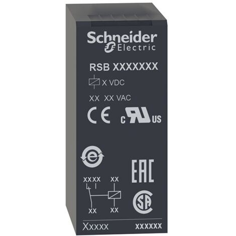 Relé enchufable 8A 2NANC 230VAC RSB2A080P7 de Schneider