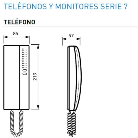 Telefonillo para porteros automáticos 374240 de Tegui