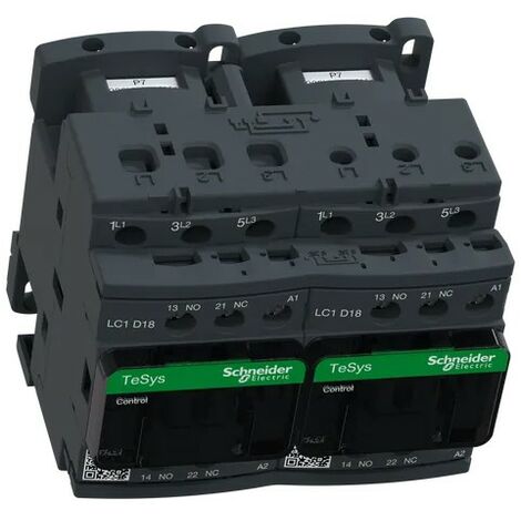 Contacteur inverseur TeSys LC2D 3P AC3 440V 9 A bobine 24 VCC - LC2D09BL